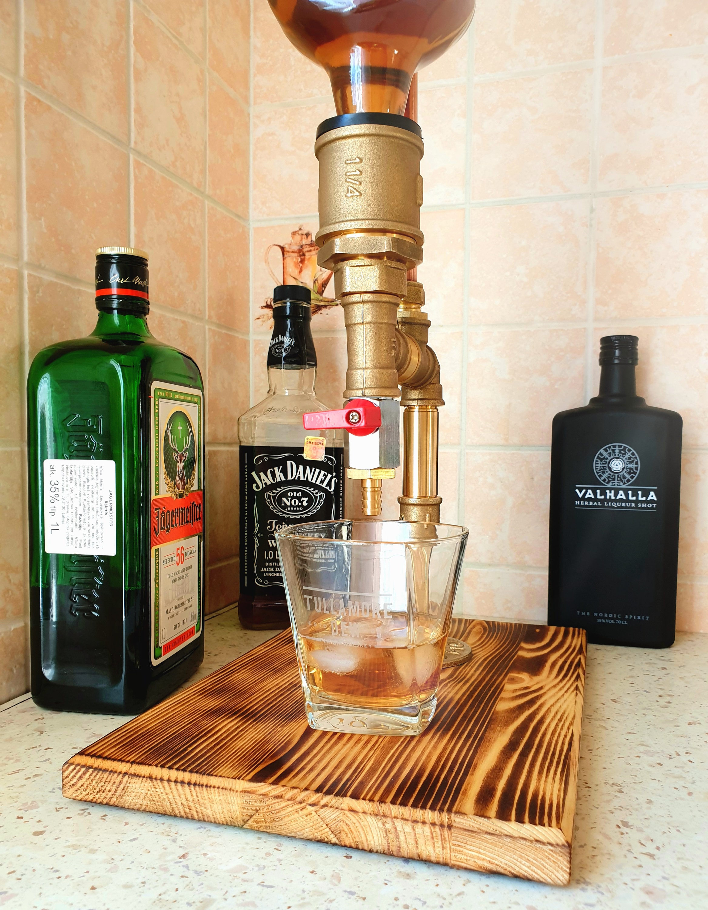 Whisky Liquor Dispenser, Vine Dispenser, Man Cave, Steampunk Pipe Decor ...