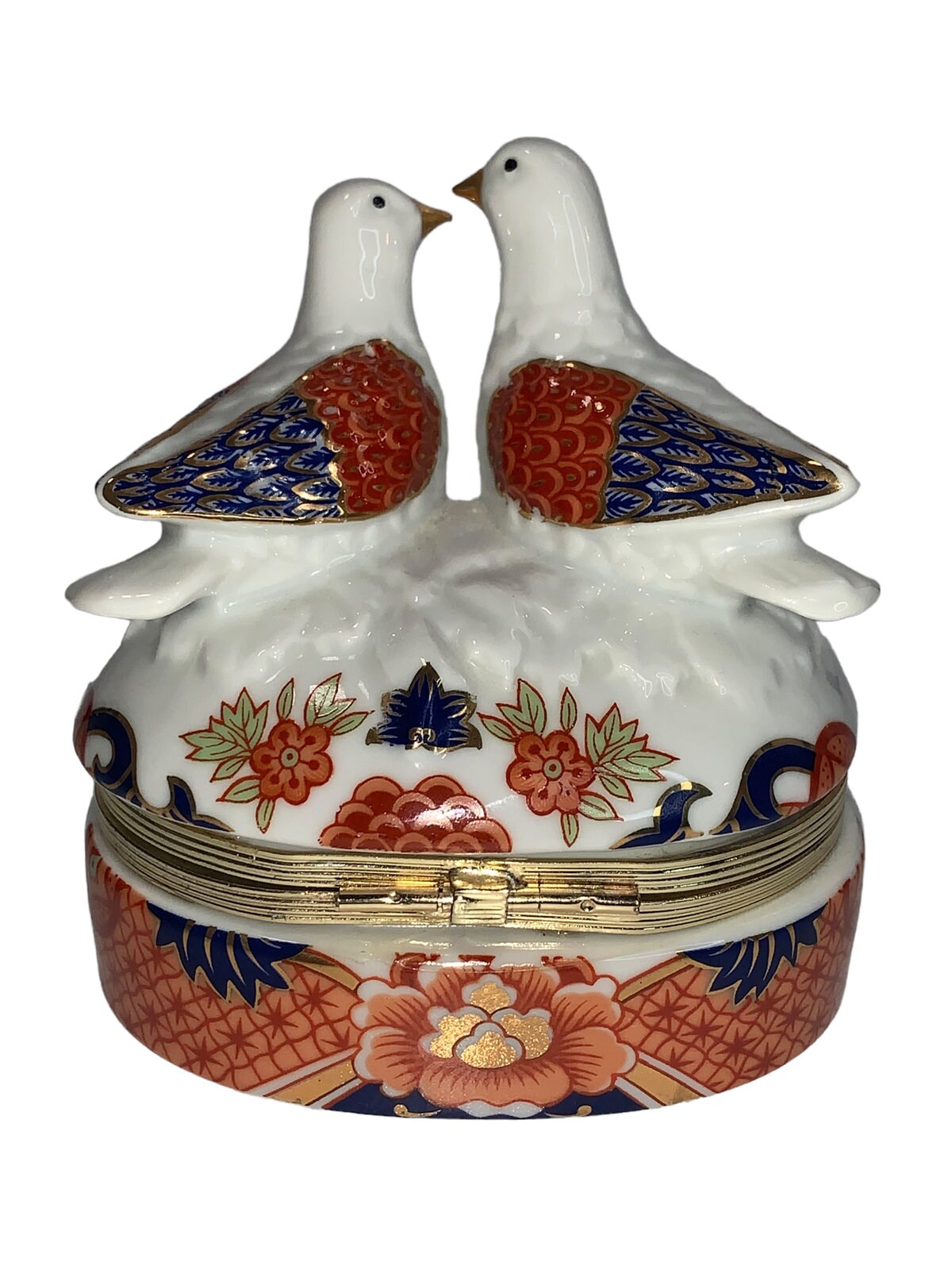 Beautiful Love Birds / Dove Trinket Box Stamped at the Bottom. - Etsy