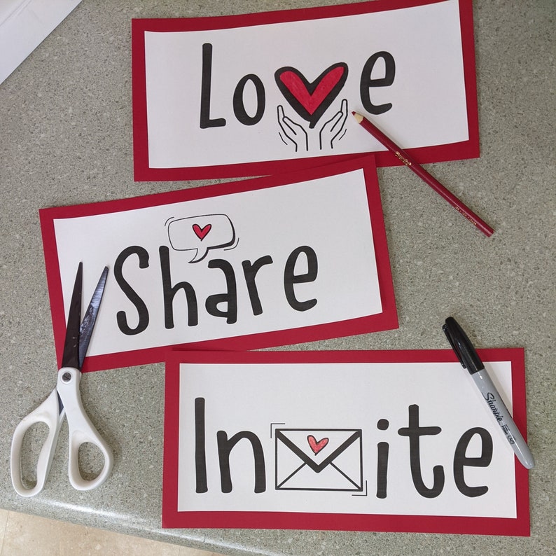 Love, Share, Invite BONUS PACK - Etsy