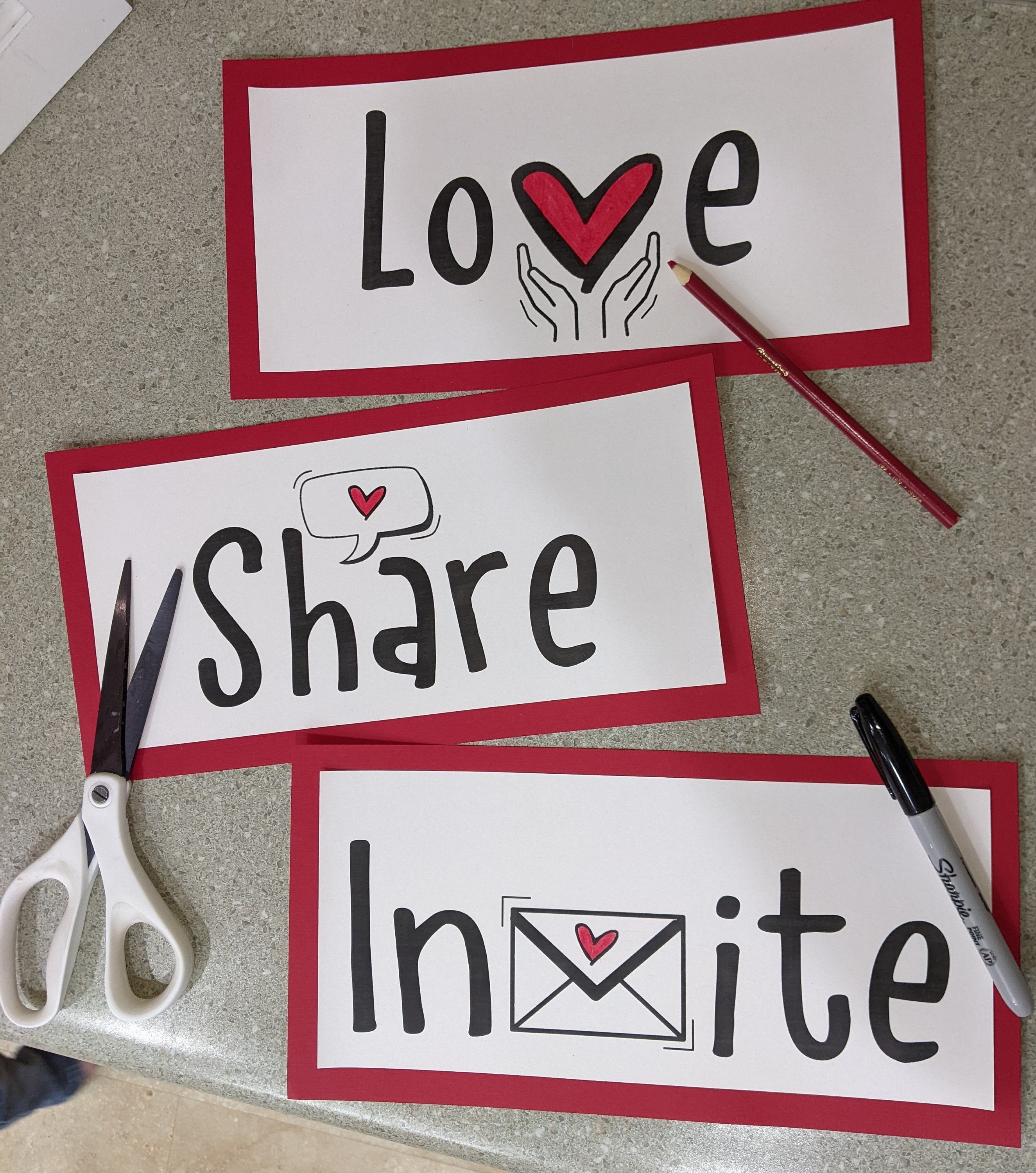 Love, Share, Invite - Etsy