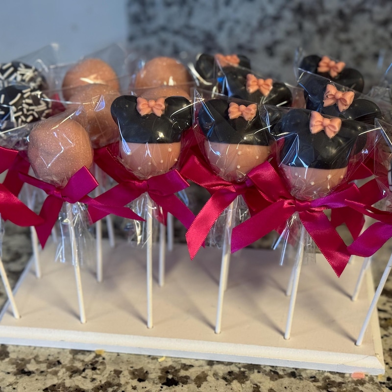 Minnie Mouse Cake Pops - Etsy