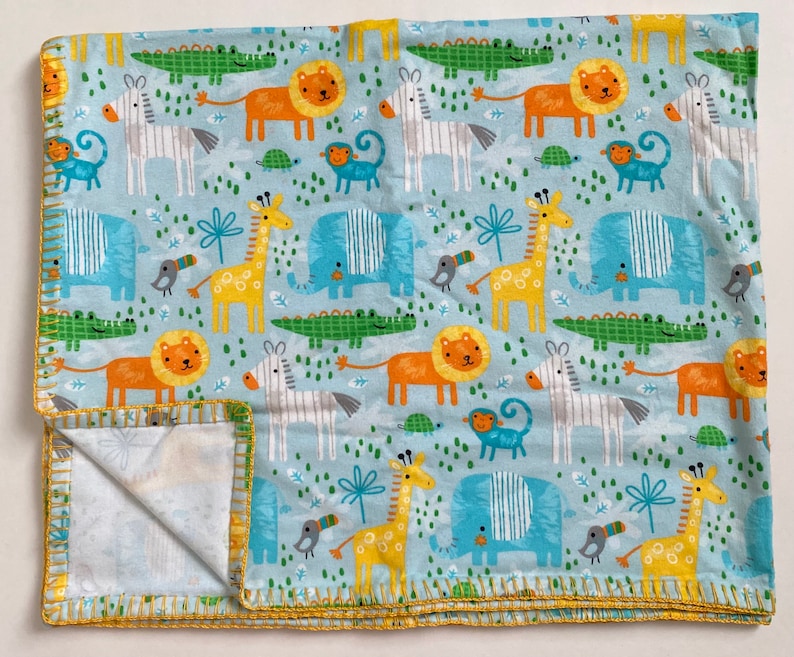 Jungle & Safari Animals Extra Large Receiving Blanket - Etsy