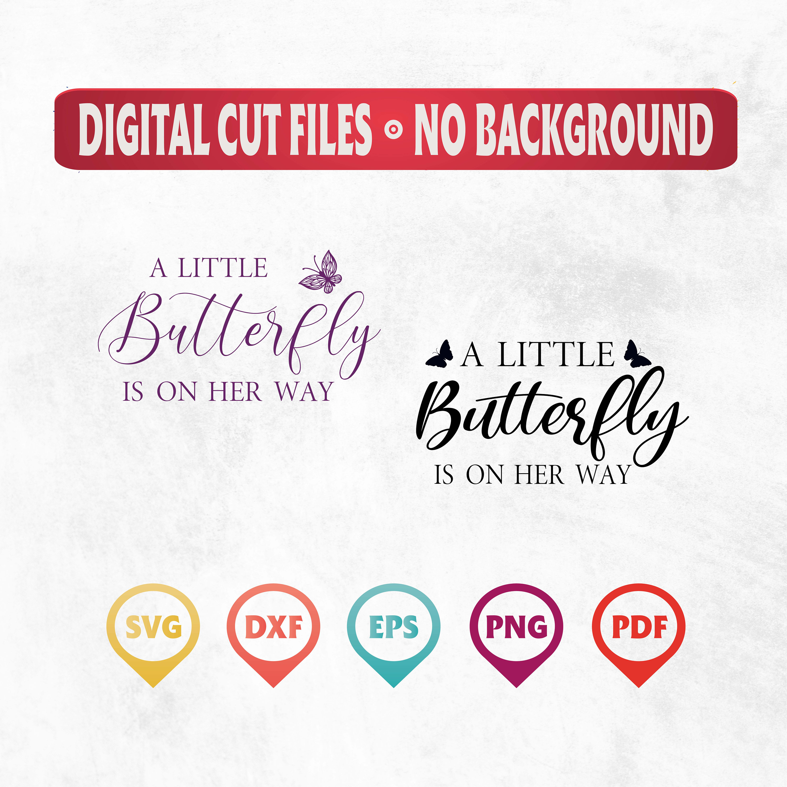 A Little Butterfly is on Her Way Svg, Baby Girl Butterfly Svg, Baby ...