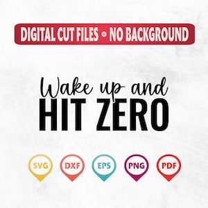 Hit Zero Svg, Wake up and Hit Zero Svg, Cheerleader Svg, Cheer Svg Png ...