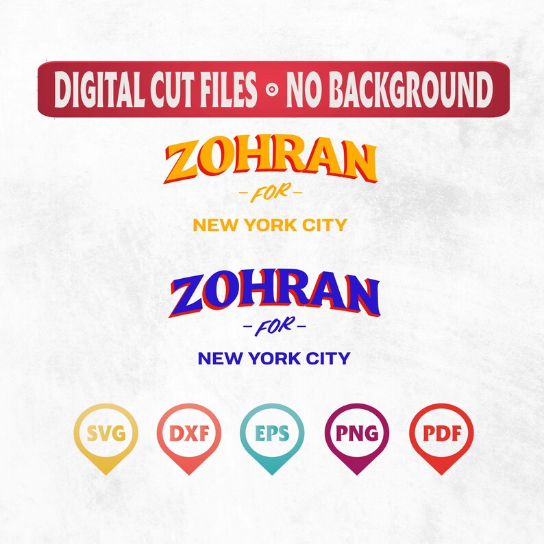 Zohran Mamdani 2025 SVG Bundle: NYC Mayor, Muslim Candidate (digital ...