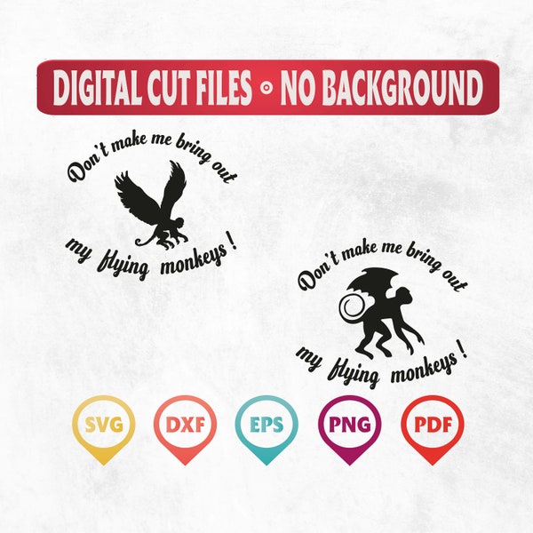 Flying Monkeys Svg - Etsy