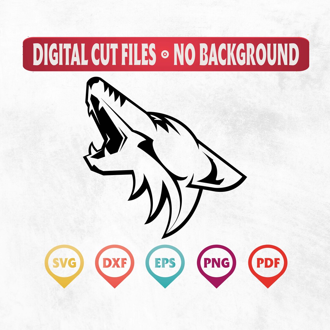 Coyote Mascot SVG, Wolf Howl SVG, Coyote Team SVG, Wolf School Mascot ...