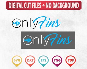 Only Fins Fish SVG: Fishing Clipart Cut File (digital Download) - Etsy