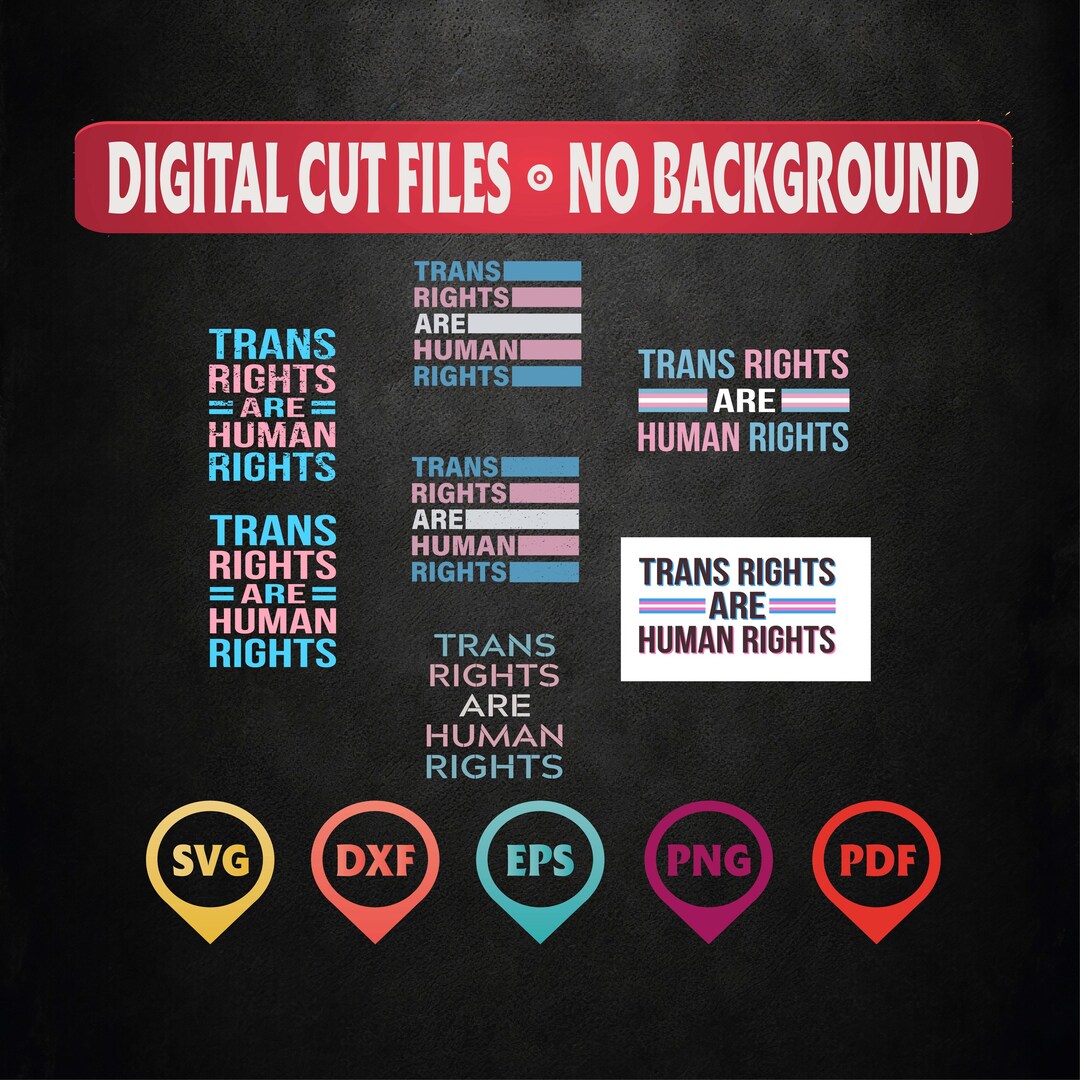 Trans Right Are Human Rights Shirt Svg, LGBTQ Png, LGBTQ Rights Svg ...