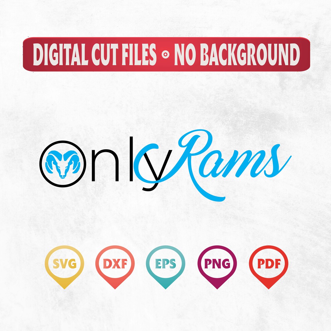 Only Rams SVG: Cricut Cut File, Clipart (digital Download) - Etsy