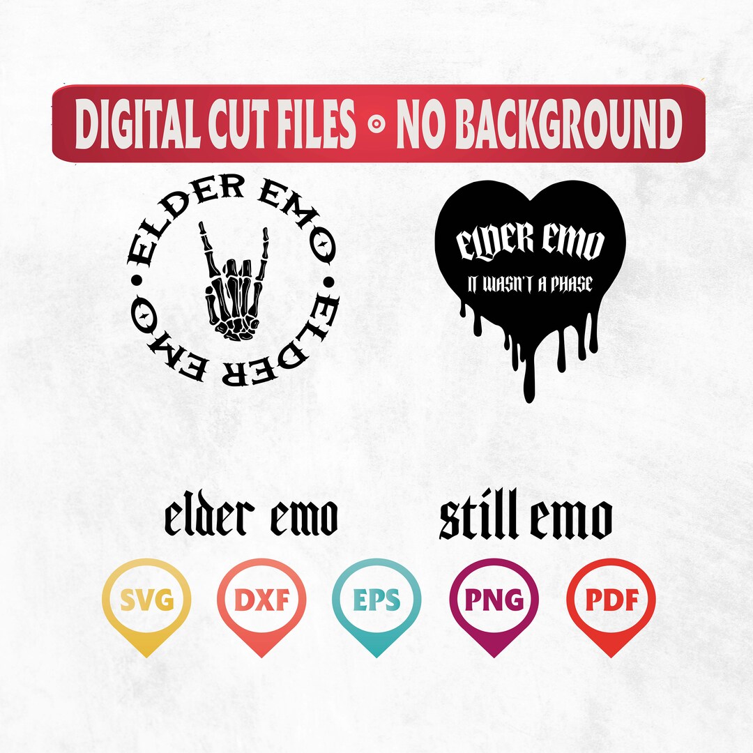 Elder Emo Svg, Emo Night Svg, Elder Svg, Emo Svg, Millenial Svg, It ...