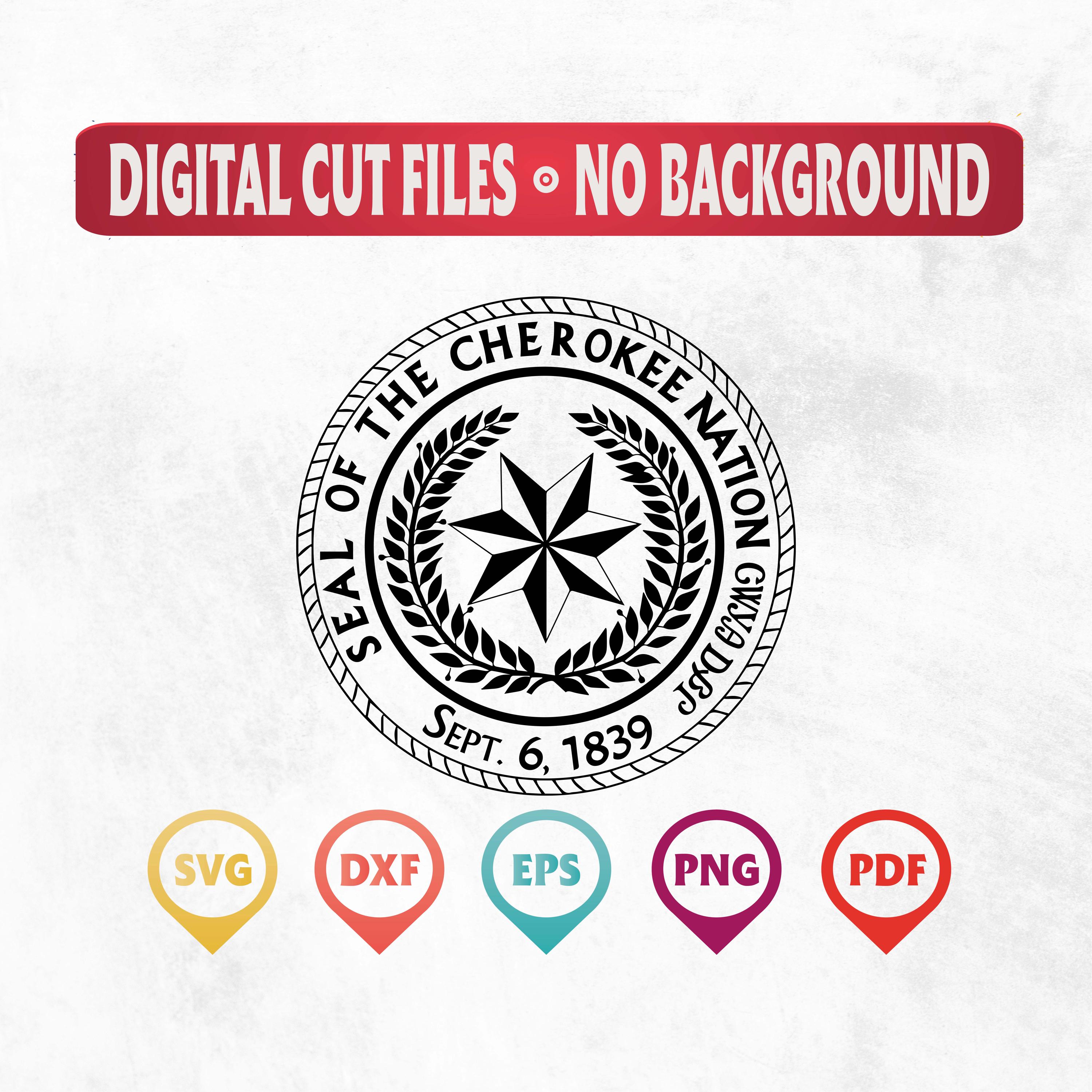 Cherokee Nation Seal, Digital Download Files, Svg, Png, Eps Instant ...
