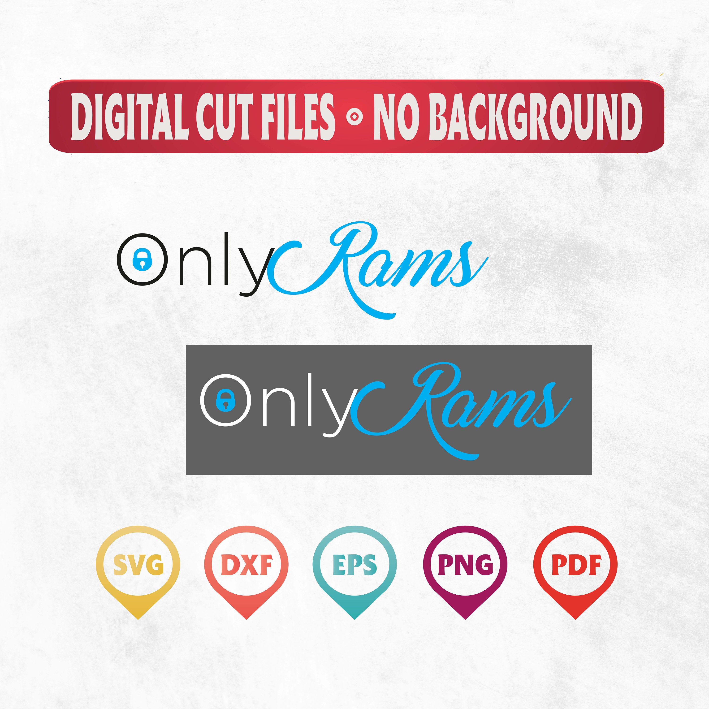 Only Rams SVG, Only SVG, Only Rams ,rams Svg, Only Rams Cricut File ...