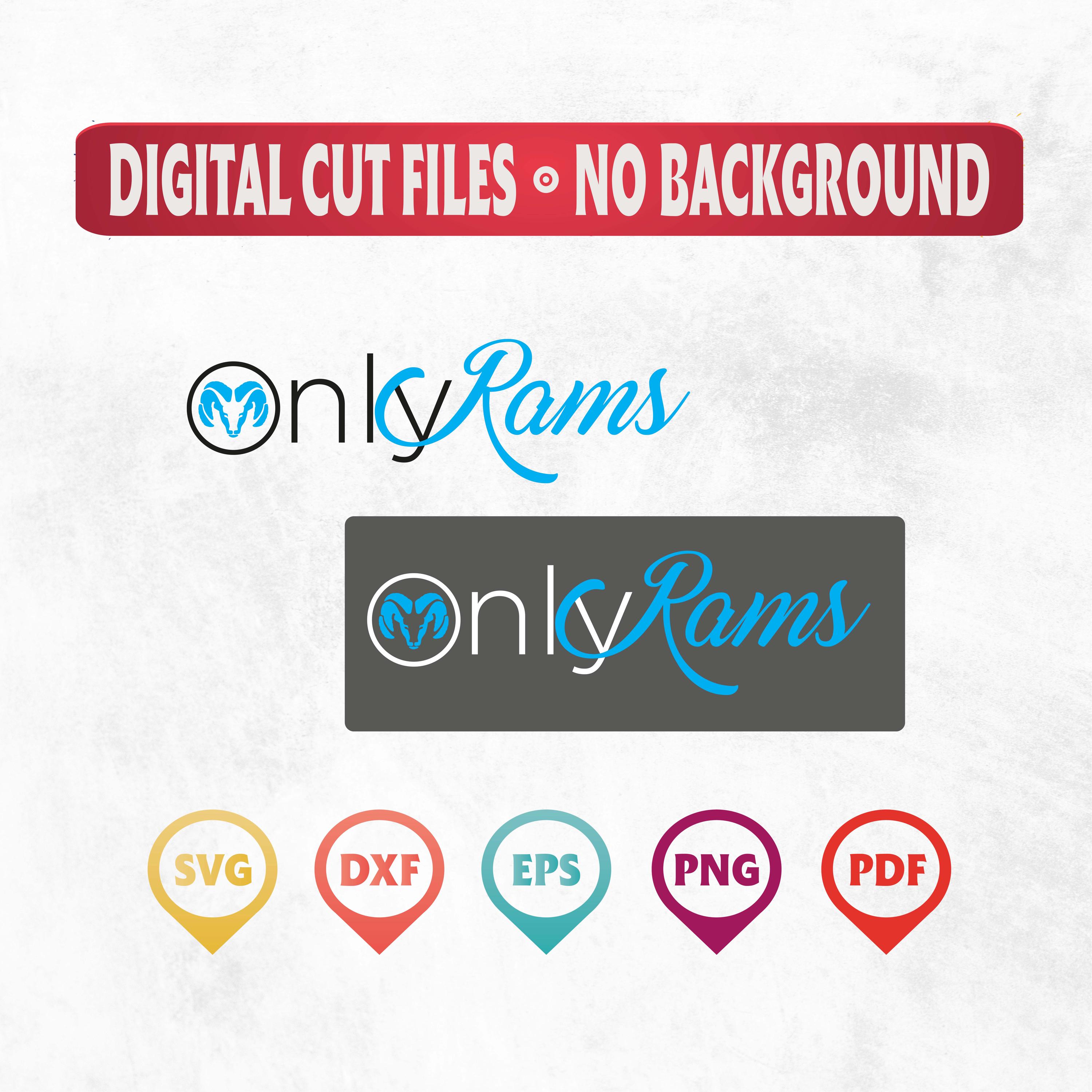 Only Rams SVG: Cricut Cut File, Clipart (digital Download) - Etsy