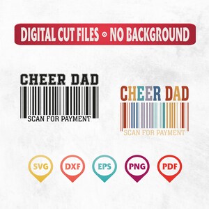 Cheer Dad SVG, Cheer Dad, Cheer Parent Svg, Scan for Payment Svg, Cheer ...