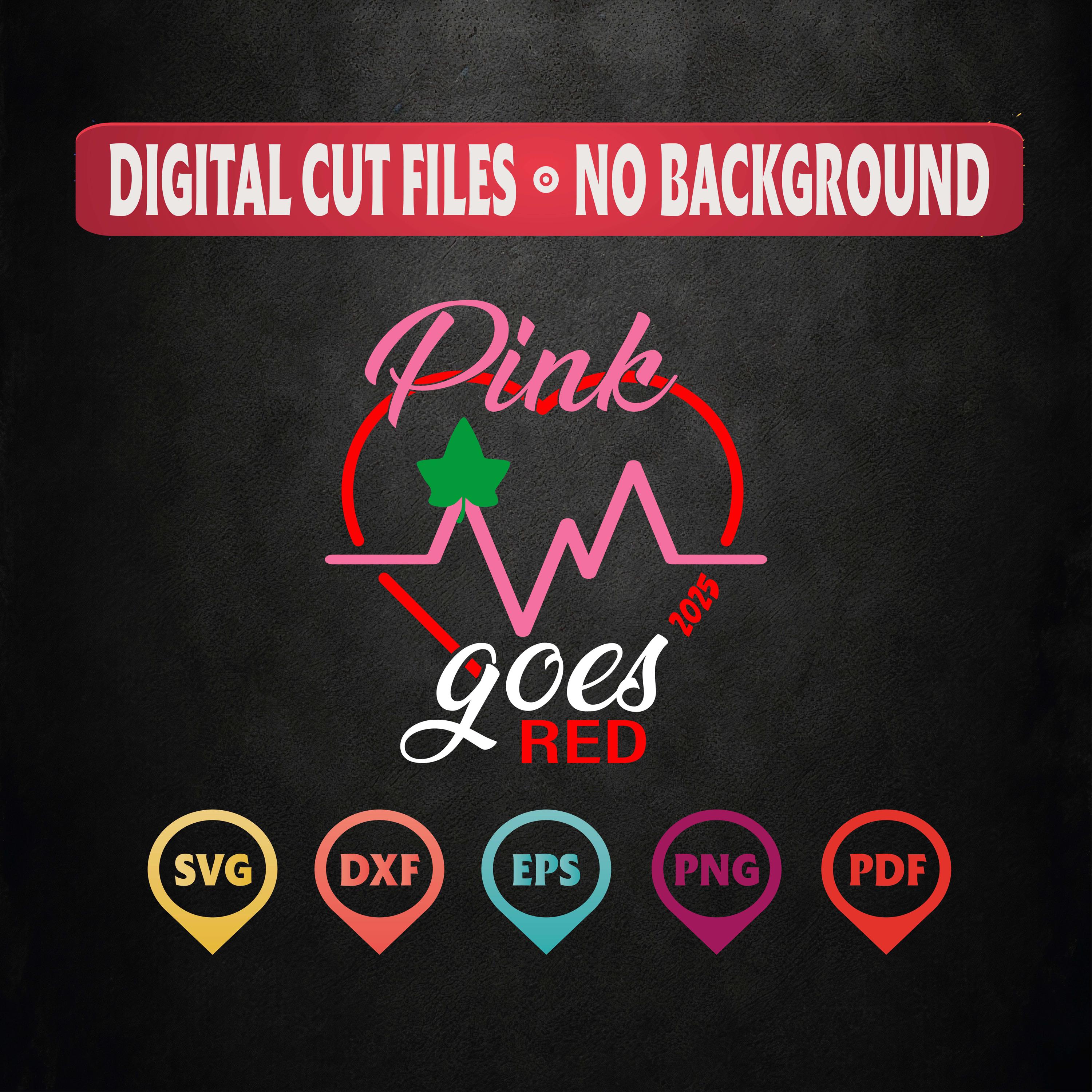 Pink Goes Red 2025, Svg Png File, Alpha Kappa, Alpha SVG PNG, Pink and ...