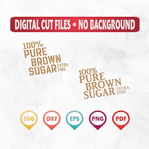 Pure Brown Sugar SVG: Juneteenth, Cricut, Silhouette Files (digital ...