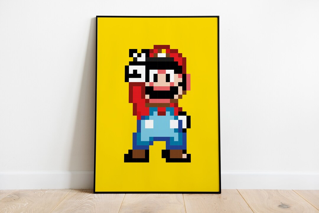 Super Mario Poster, Mario Print, Retro Gaming Poster, Bedroom Office ...