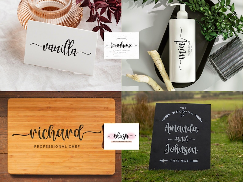 Cursive Font Bundle: 20 Handwritten Script Fonts for Cricut - Etsy
