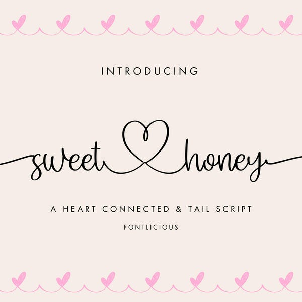 Heart Tail Script - Etsy