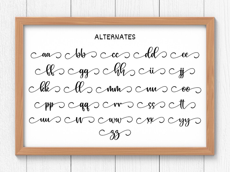 The Wish Font: Modern Calligraphy Script With Swash (OTF, TTF) - Etsy