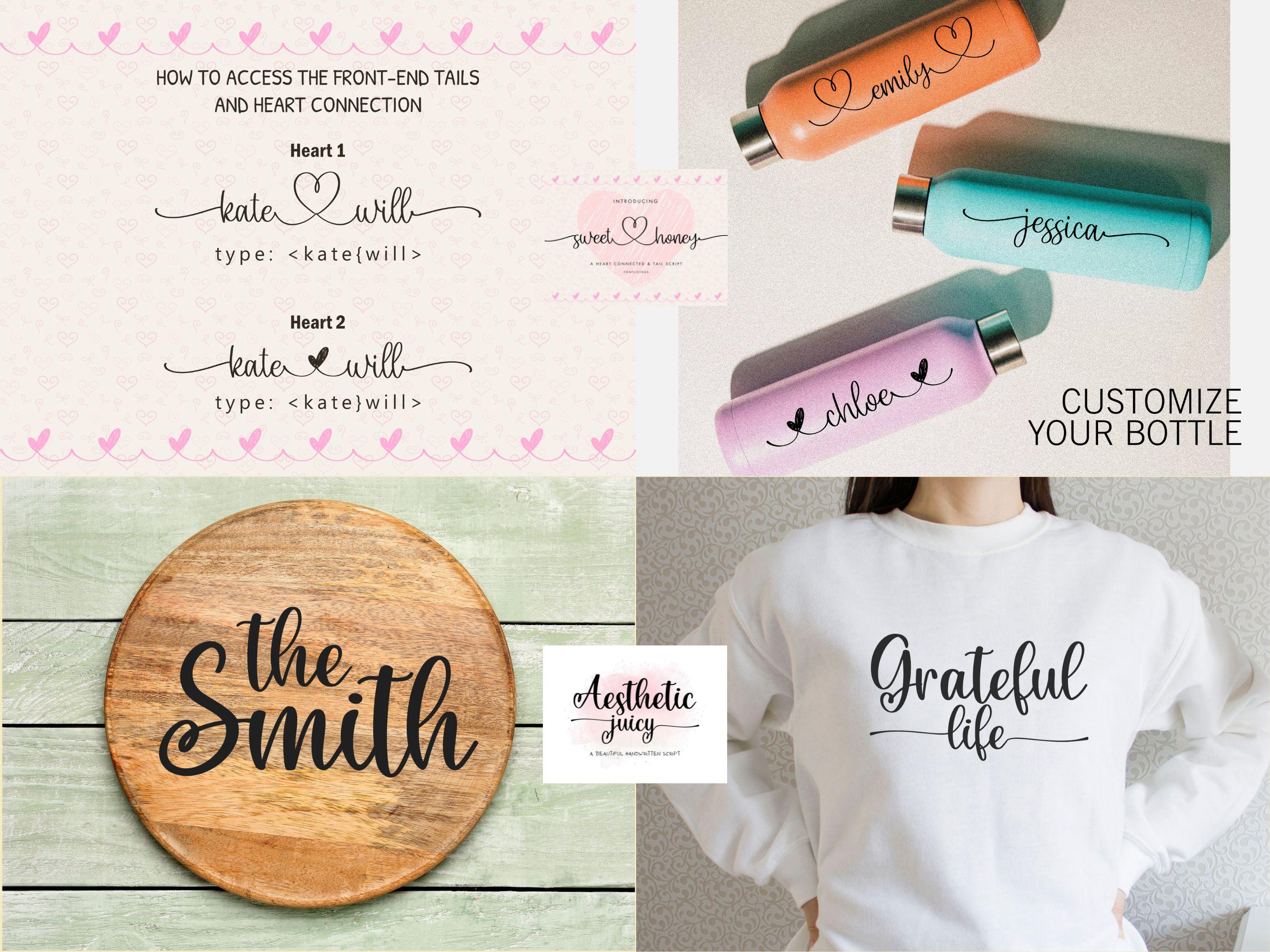 Cursive Font Bundle: 20 Handwritten Script Fonts for Cricut - Etsy