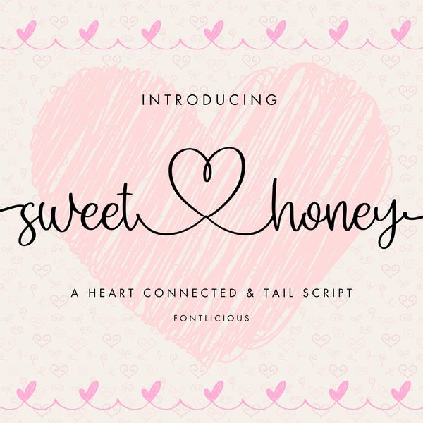 Heart Tail Script - Etsy