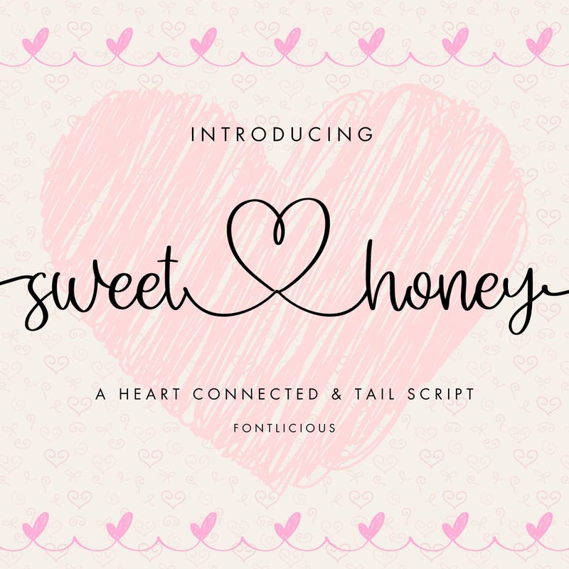 Heart Tail Script - Etsy