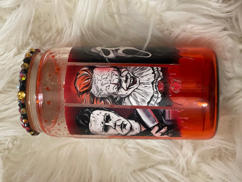 Halloween Snow Globe Glass Can - Etsy