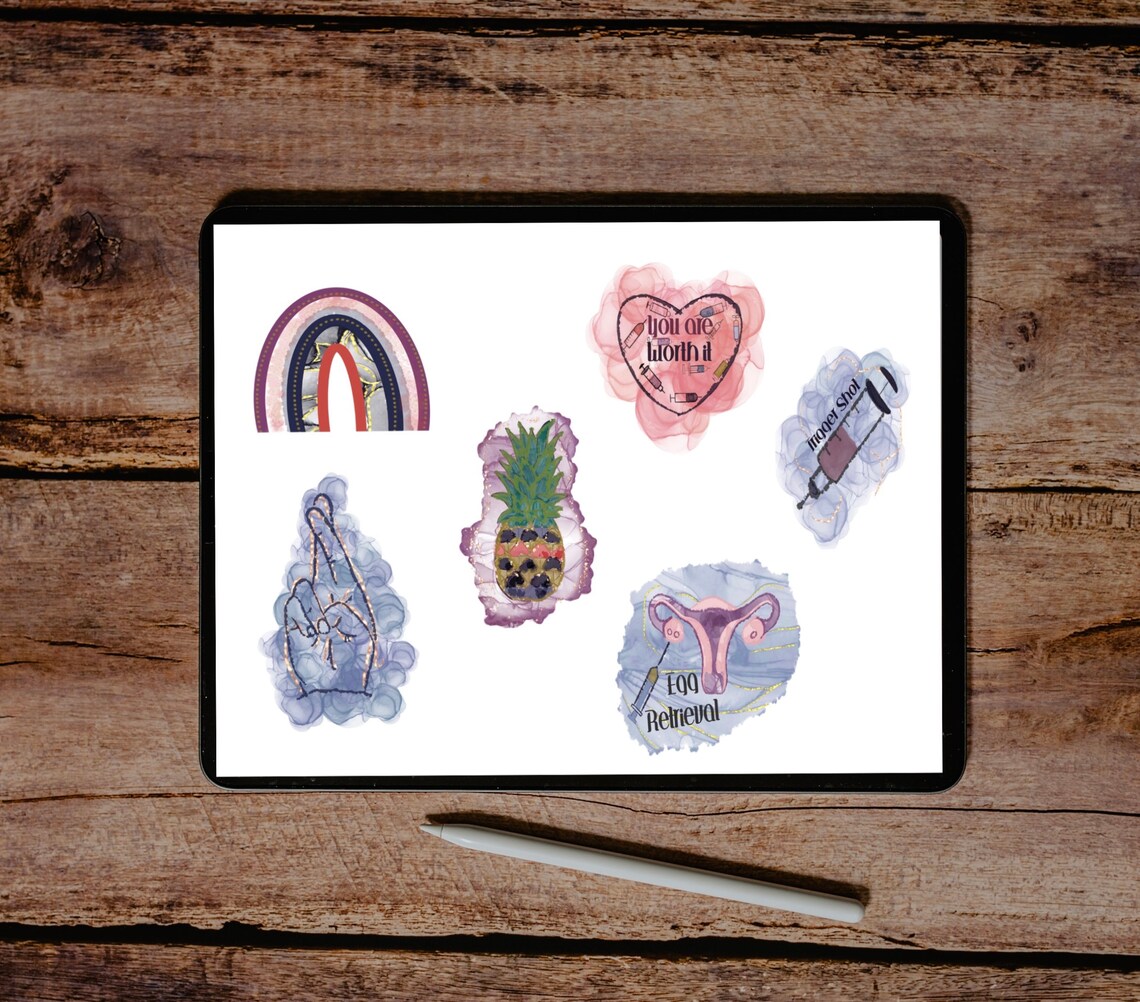 Ivf Planner Printable Ivf Stickers Fertility Stickers - Etsy