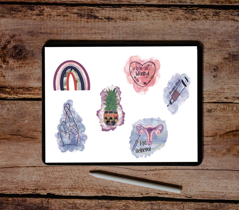 Ivf Planner Printable Ivf Stickers Fertility Stickers - Etsy