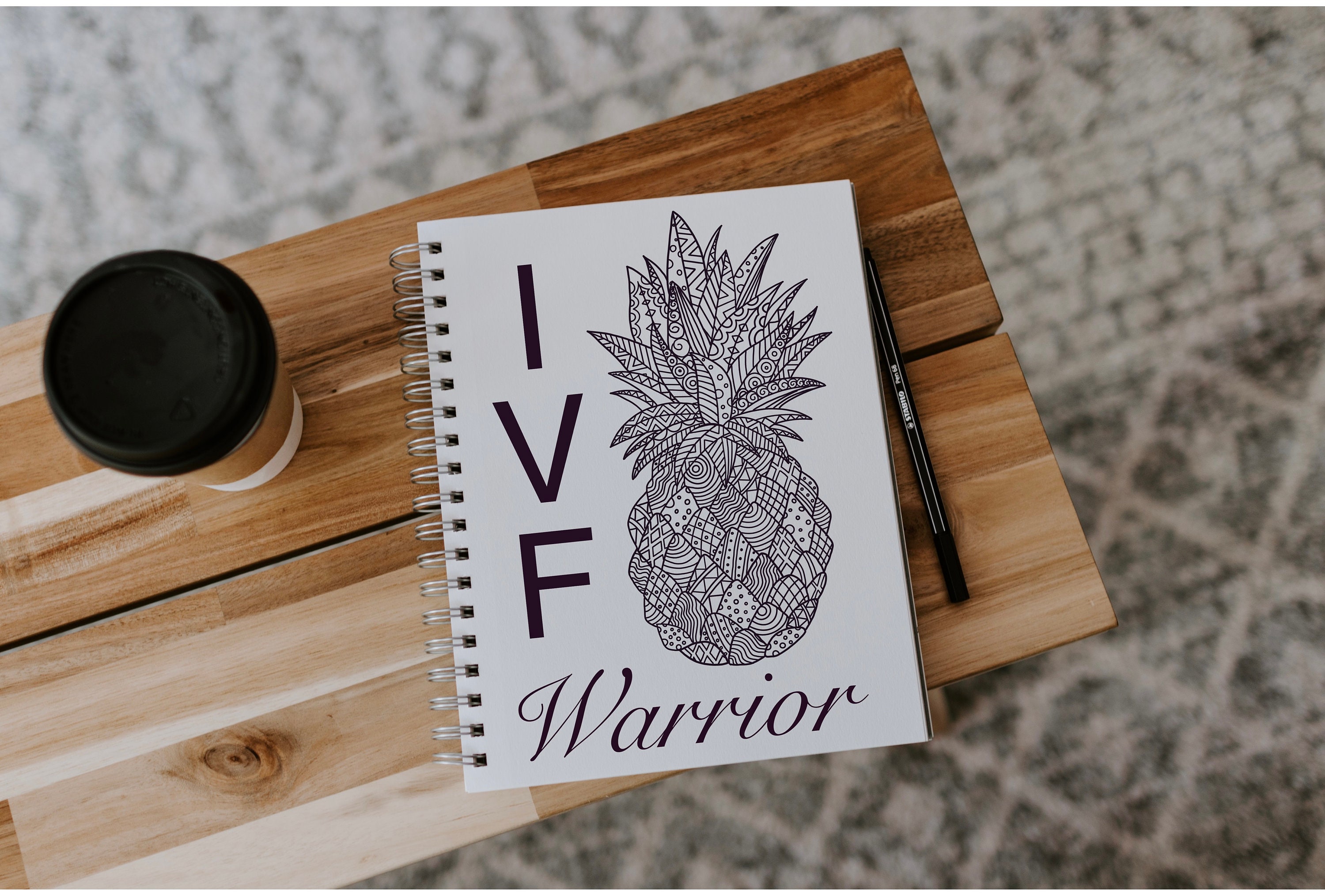 IVF TTC Self Care Coloring Pages for Adults, High Resolution Self Care ...