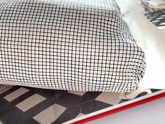 Vintage Glomesh White Top Handle Bag - Gem