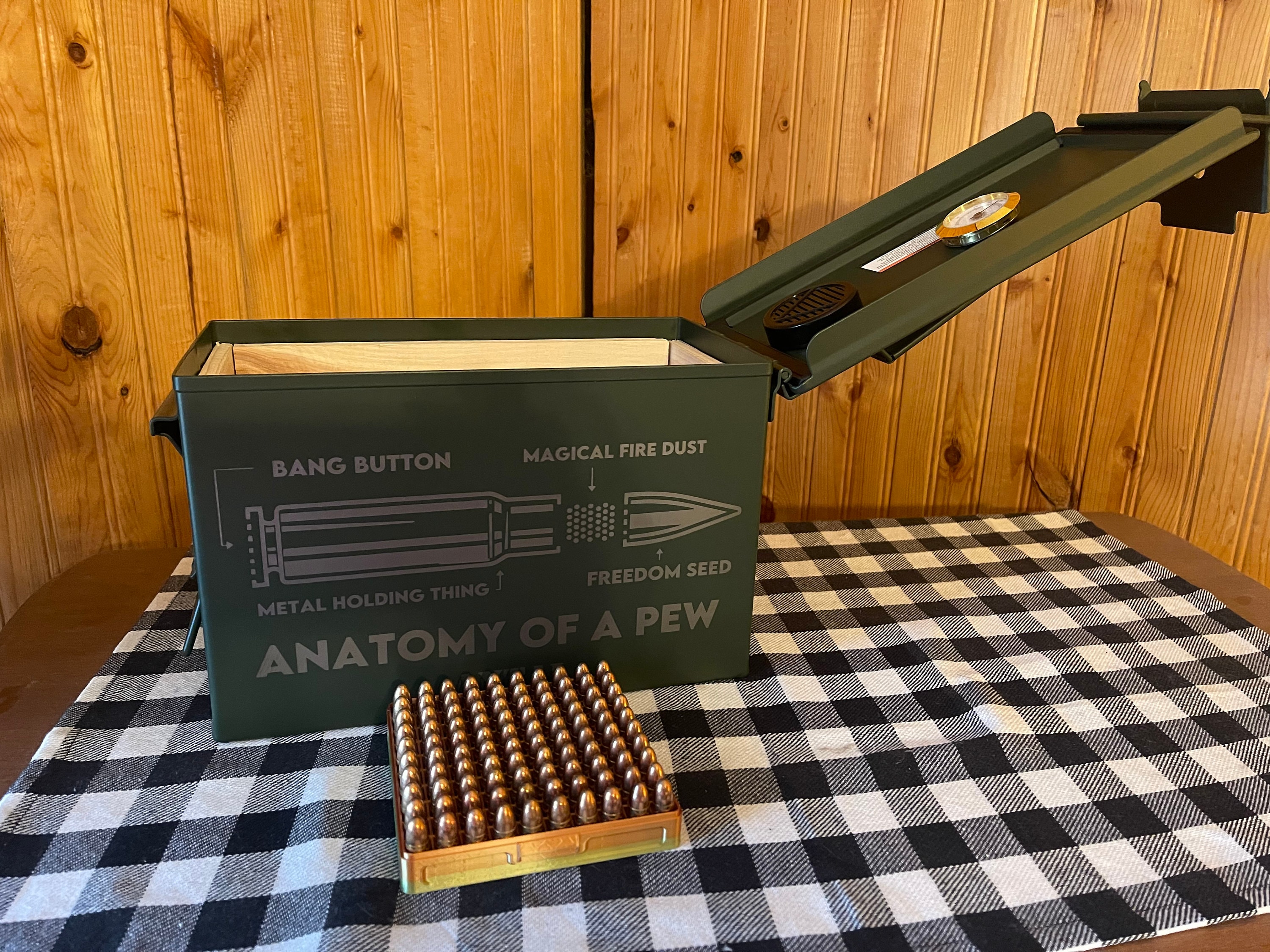 Custom 50 Cal Ammo Can Cigar Humidor Great Retirement, Birthday and ...