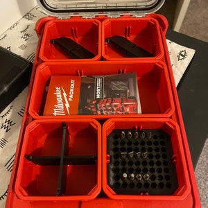 Milwaukee Packout 1/4in Bit Insert for Shallow Cups.3d Printed - Etsy