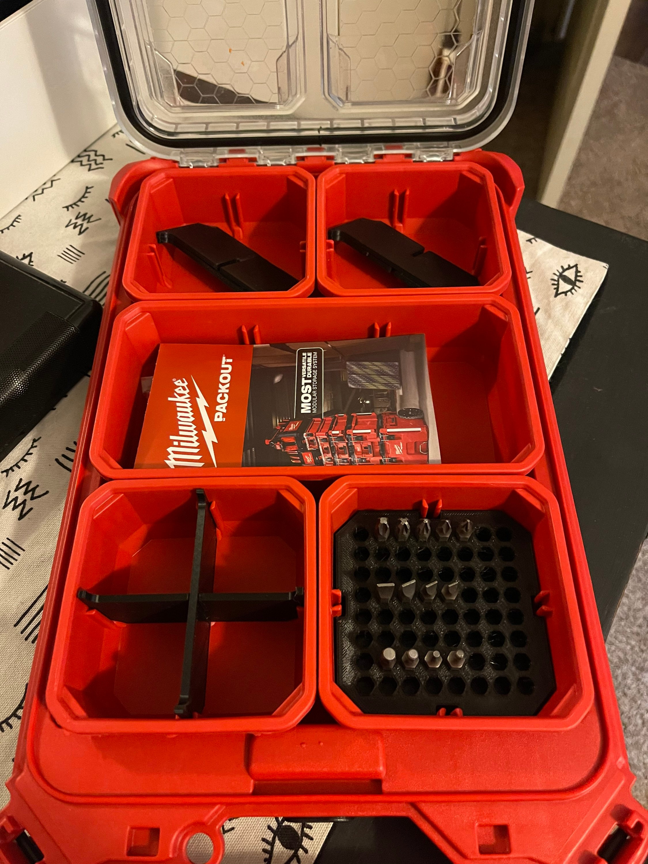 Milwaukee Packout 1/4in Bit Insert for Shallow Cups.3d Printed - Etsy