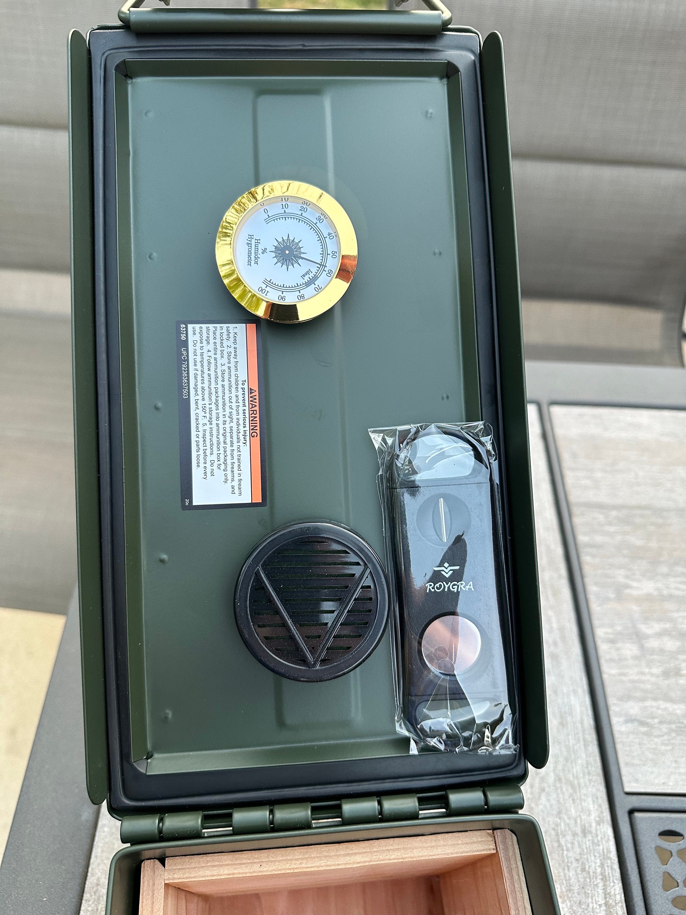 Custom 50 Cal Ammo Can Cigar Humidor Great Retirement - Etsy