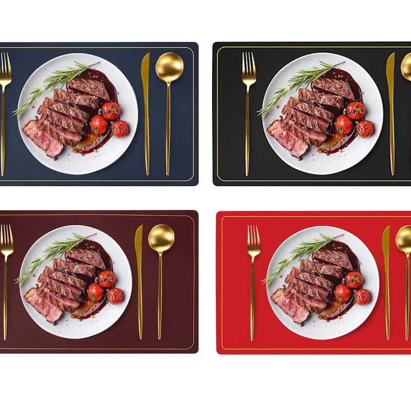 Leather Placemats Table - Etsy