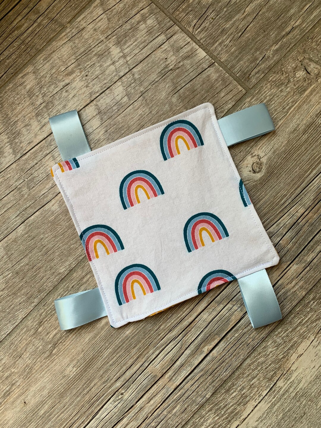 Rainbow Crinkle Paper Toy, Crinkle Square, Crinkle Ribbon Toy, Baby ...