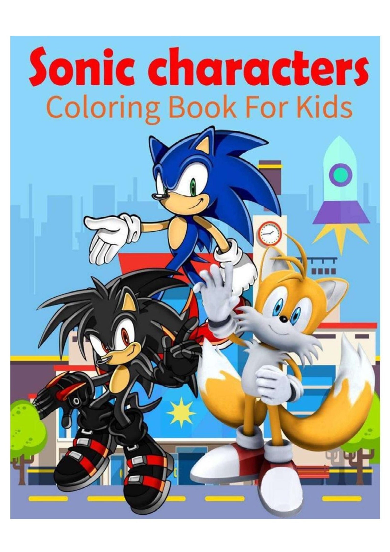 Sonic the Hedgehog Coloring Book - Etsy