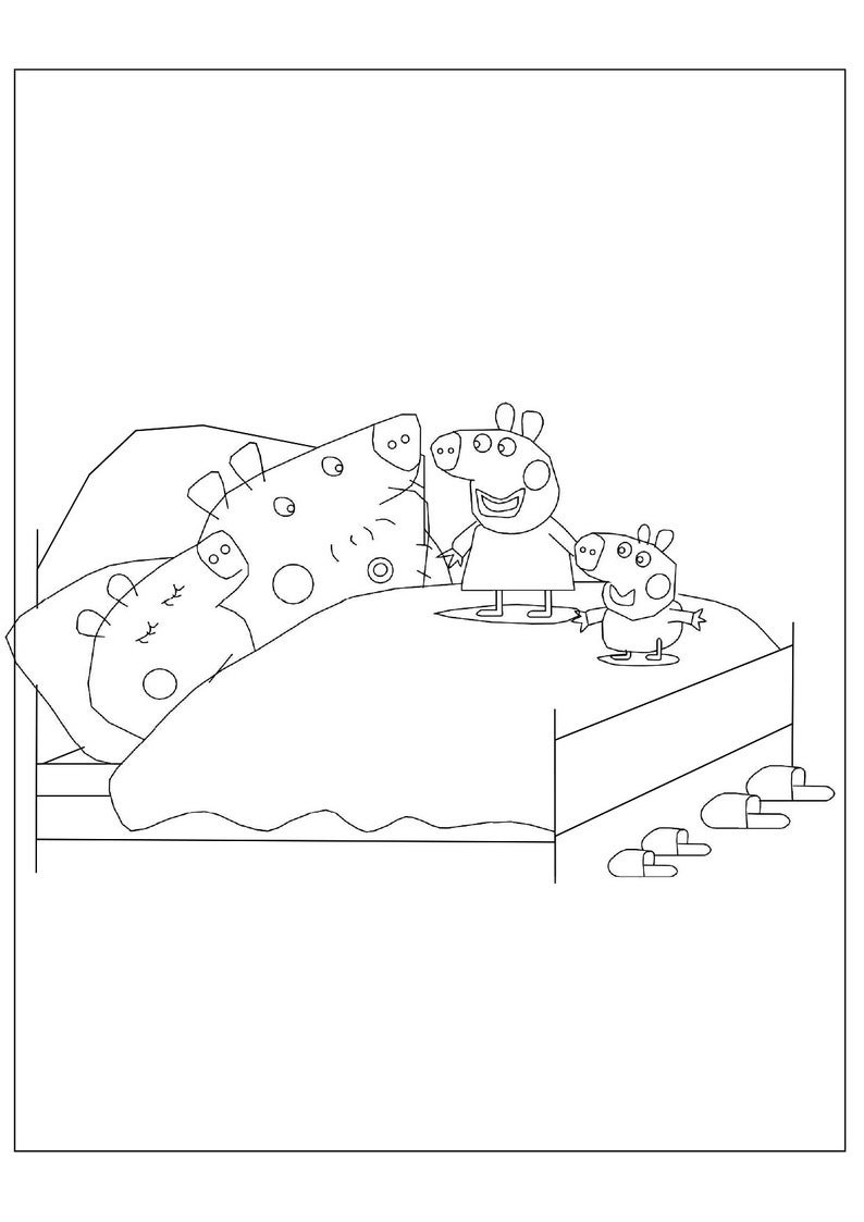 Peppa Pig Coloring Book - Etsy