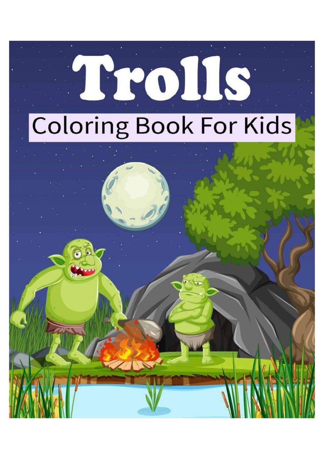 Trolls Coloring Book - Etsy