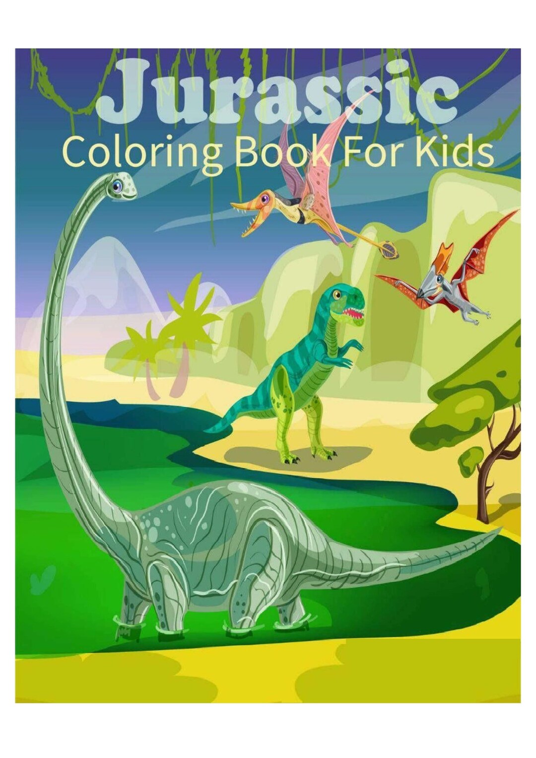 Dinosaur Coloring Book - Etsy