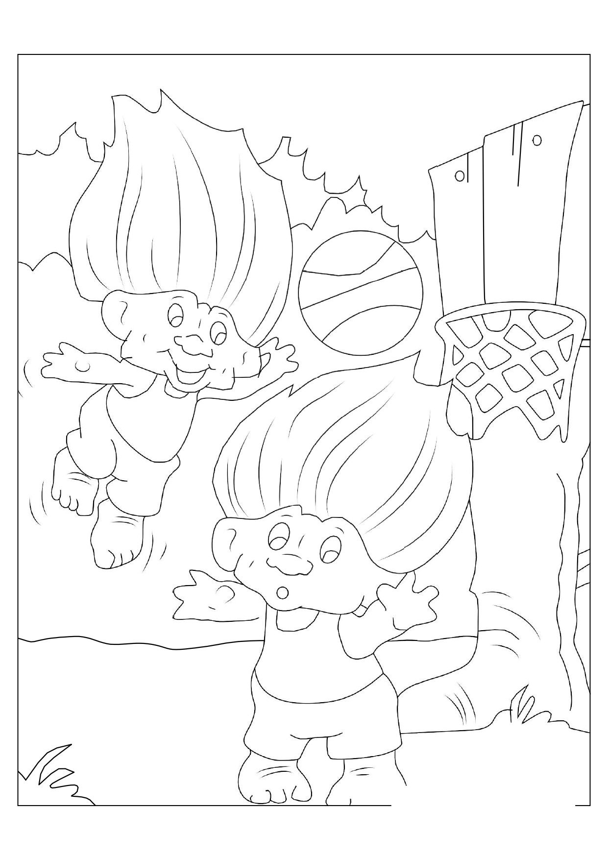 Trolls Coloring Book - Etsy