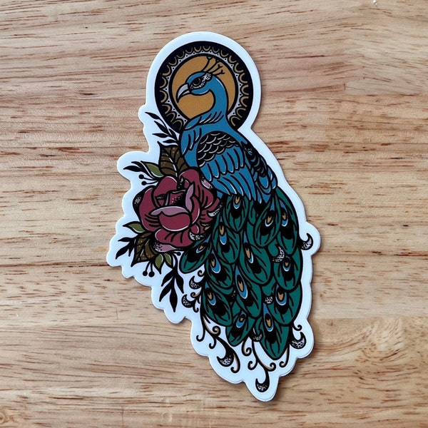 Peacock Stickers - Etsy