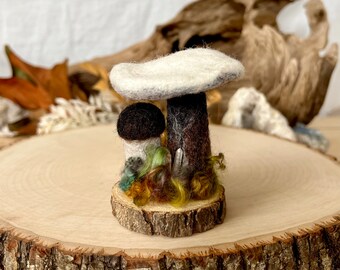 Cottage Core Needle Felted Mushroom Ornament, Keychain, Home Decor ...