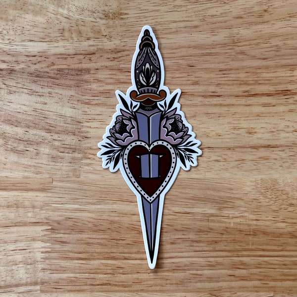 Heart and Dagger - Etsy