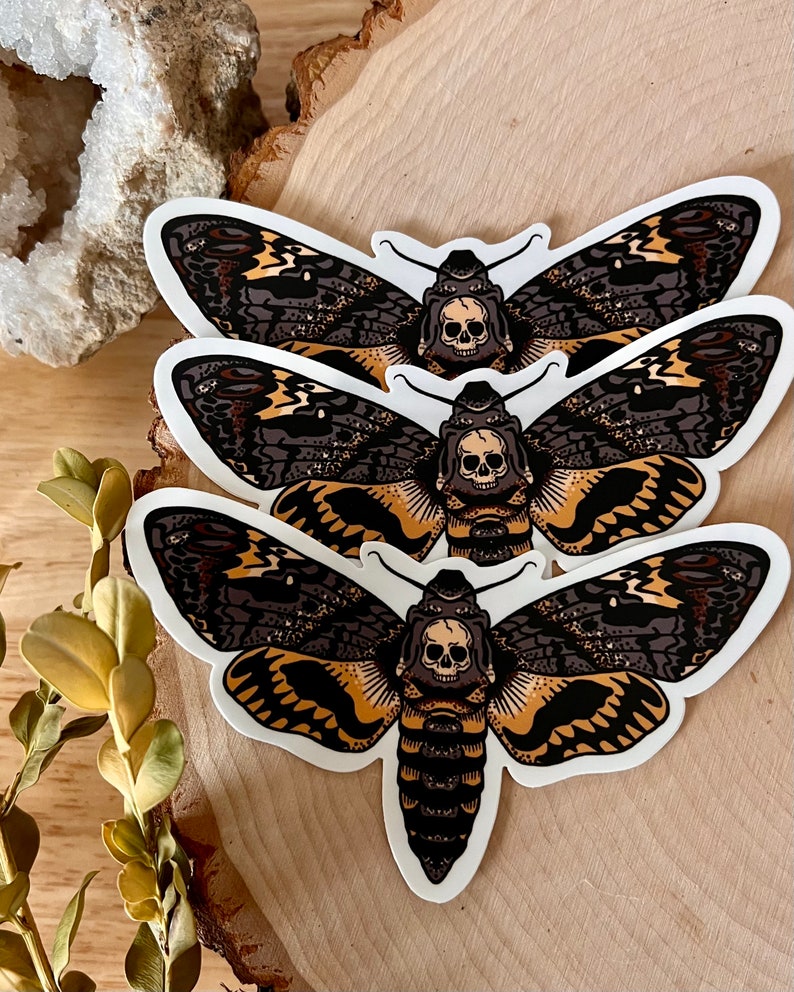 Death Head Moth Sticker - Etsy