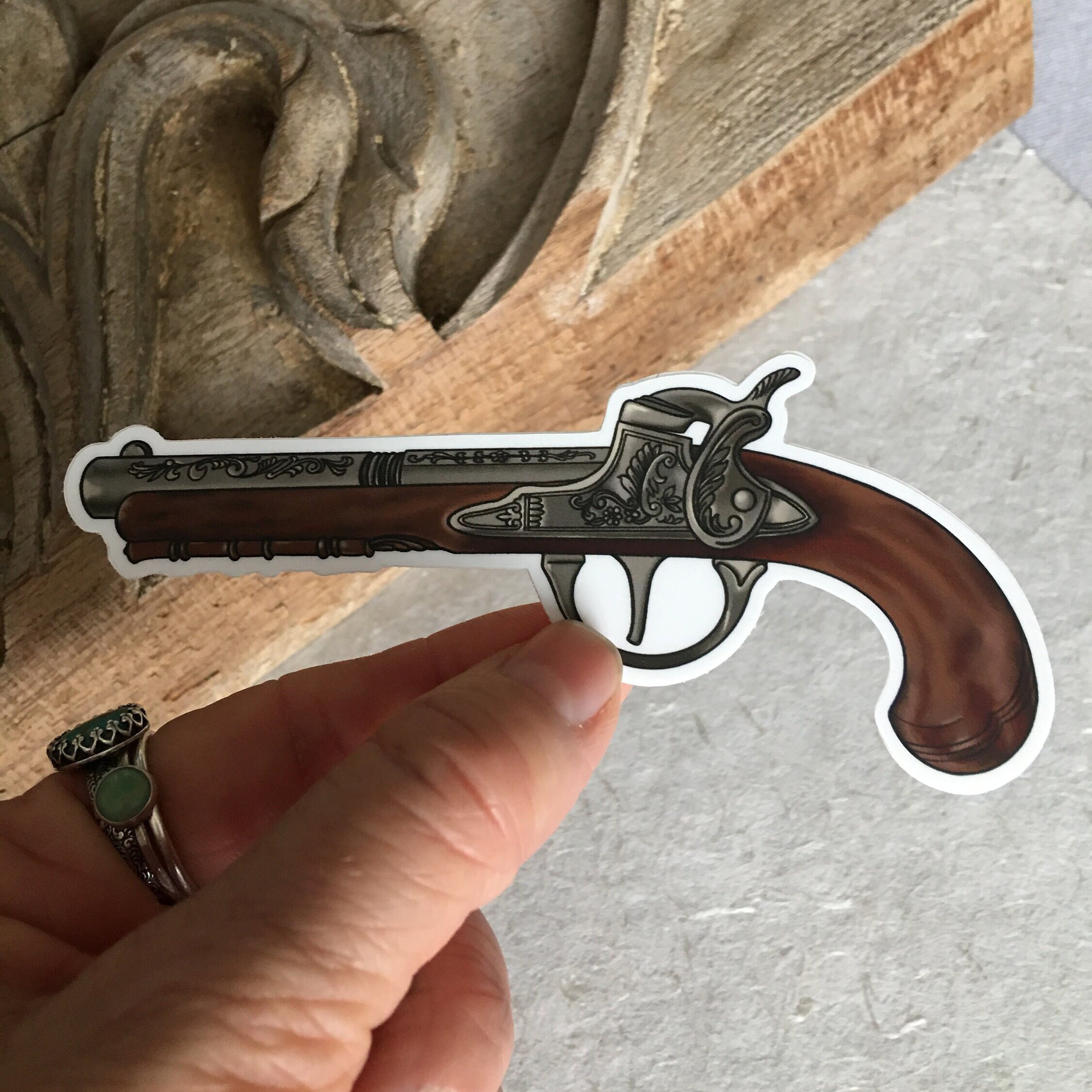 Flintlock Jr Toy Gun Pistol Vinyl Sticker - Etsy