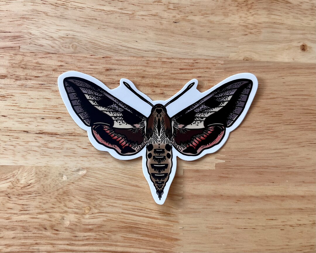 Pink Moth Sticker - Etsy